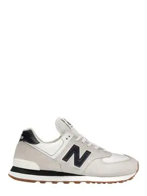 NEW BALANCE 574 Gum Sneakers - White/grey/navy Blue