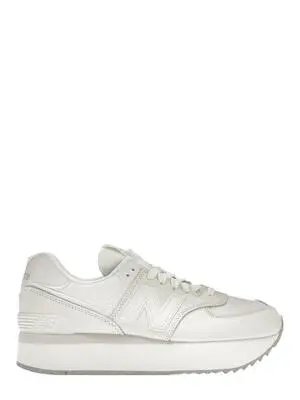 NEW BALANCE New Balance 574+ Lace-Up Sneakers White/grey Matter