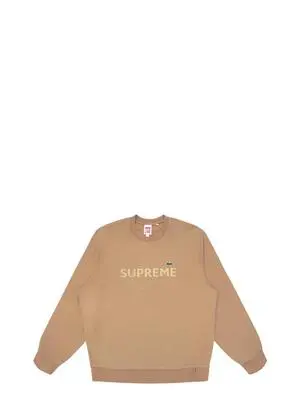 Supreme Supreme LACOSTE Crewneck Sweatshirt Light Brown