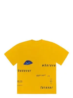 TRAVIS SCOTT Digital Eye I T-shirt - Yellow