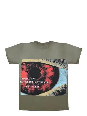 TRAVIS SCOTT Eye Tee Shirt - Green