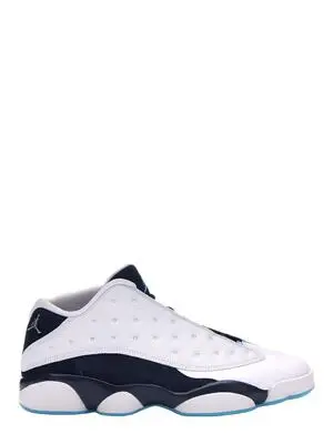 JORDAN Retro Low Sneakers - White/metallic Silver/midnight Navy Blue