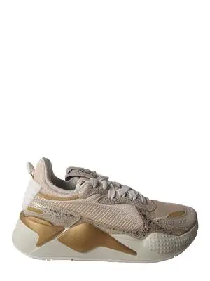 PUMA Rsx Winter Glimmer Sneakers - Winter White/team Gold/black