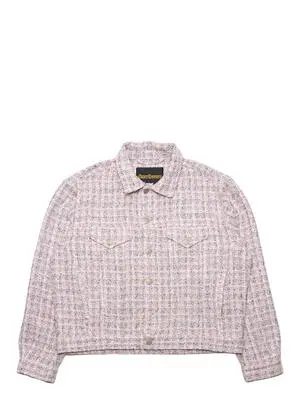 Drew House Boucle Mascot Oversized Trucker Jacket - Pink