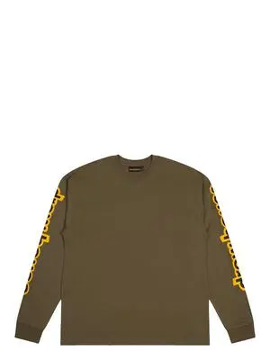 Drew House Hug Long Sleeve Tee Shirt - Midnight Olive