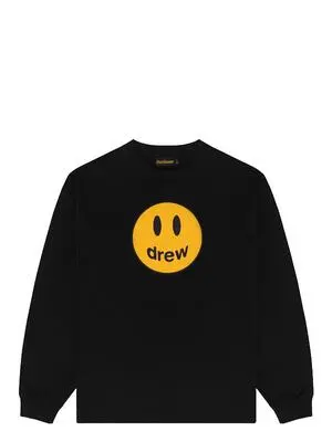 Drew House Mascot Long Sleeve Tee Shirt - Black