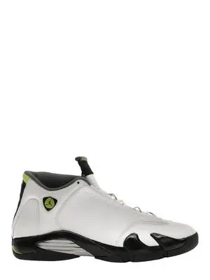 JORDAN 14 Retro Sneakers - White/chartreuse/black