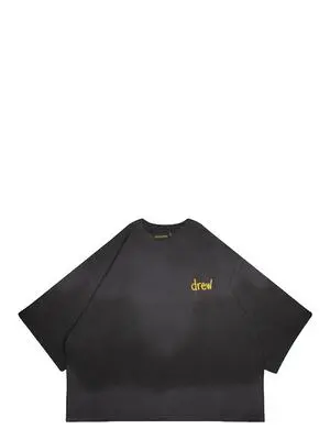 Drew House Scribble Boxy T-shirt - Faded Black