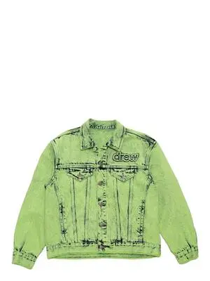 Drew House Oversized Trucker Jacket - Painted Lime