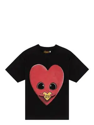 Drew House Drew Heart Short Sleeve Tee Shirt - Black
