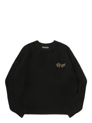 Drew House Script Sweater - Black