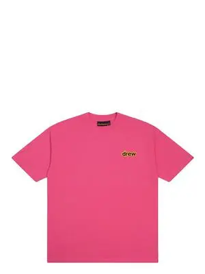 Drew House Doodle Joy Short Sleeve Tee Shirt - Hot Pink