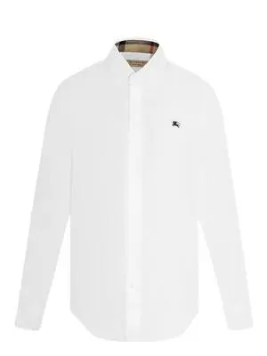 Burberry Stretch Cotton Poplin Shirt - White