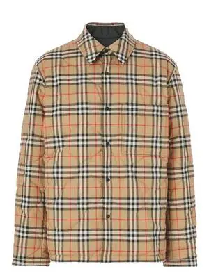 Burberry Reversible Vintage Check Thermoregulated Overshirt - Black Archive Beige
