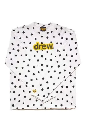Drew House Secret Long Sleeve Tee Shirt - Polka Dot