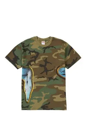 Supreme The Persistence Of Memory Tee Shirt Woodland Camo