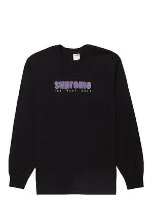 Supreme The Real Shit Long Sleeve Tee Shirt - Black