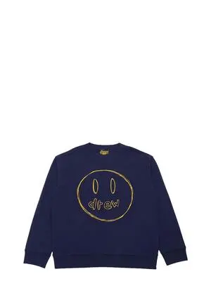 Drew House Sketch Mascot Crewneck Sweatshirt - Navy Blue