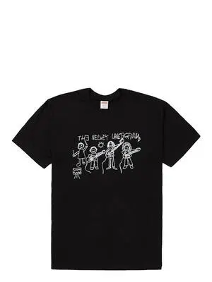 Supreme The Velvet Underground Drawing Tee Shirt - Black