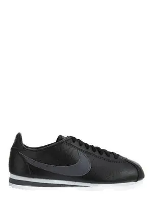 Nike Classic Cortez Leather Sneakers Black/dark Grey/white