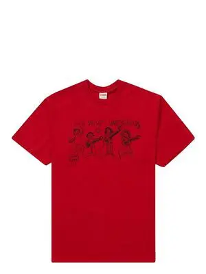 Supreme The Velvet Underground Drawing Tee Shirt - Red