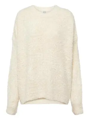 TOTEME Oversized Silk Sweater - Neutrals