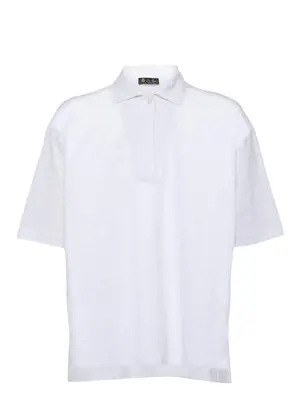 Loro Piana Linen Polo Shirt - White