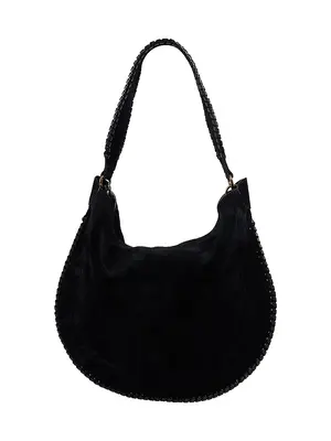 Isabel Marant Oskan Suede Leather Bag - Black