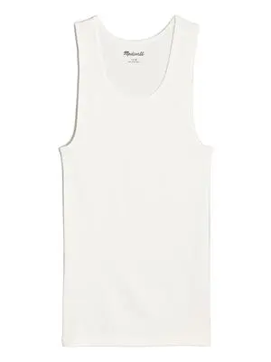 Madewell Ribbed Tank - Soft White