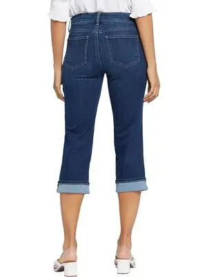 NYDJ NYDJ Marilyn Cuffed Straight Leg Cropped Jeans Cambridge