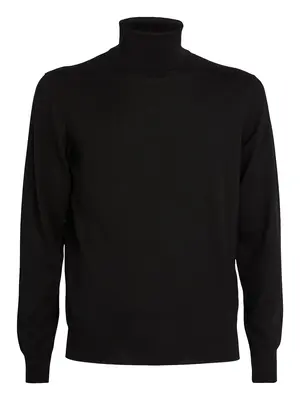Ralph Lauren Cashmere Rollneck Sweater - Black