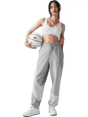 Alo Yoga Make Waves Sweatpant Athletic Heather Grey Tonal