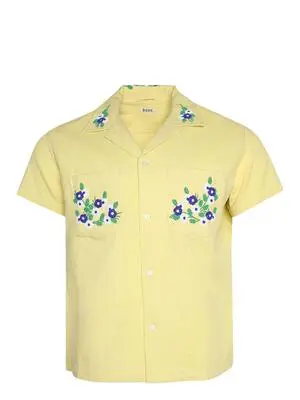 BODE Chicory Beaded Shirt - Yellow