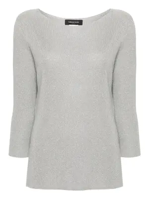 Fabiana Filippi Metallic-threading Jumper - Grey