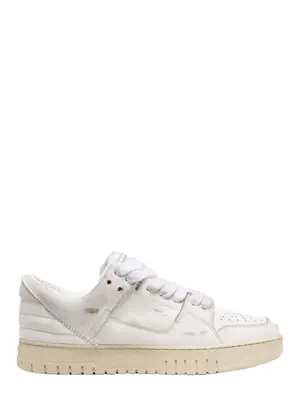 1989 STUDIO Vintage Distressed Leather Sneakers - White