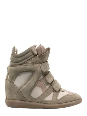 Isabel Marant 50mm Bekett Suede Sneakers Neutrals-0