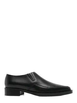 Fabiana Filippi Pointed-toe Leather Loafers - Black