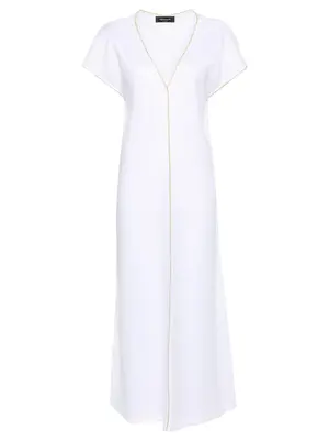 Fabiana Filippi Linen Maxi Dress - White