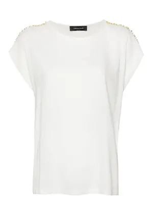 Fabiana Filippi Bead-embellished Blouse - Neutrals