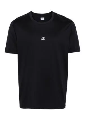 C.P. COMPANY Logo-printed Cotton T-shirt - Blue
