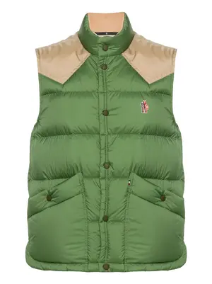Moncler Veny Down Gilet - Green