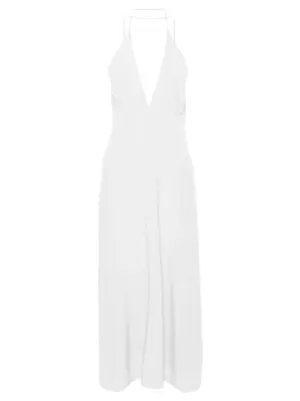TOTEME Halterneck Silk Dress - Neutrals