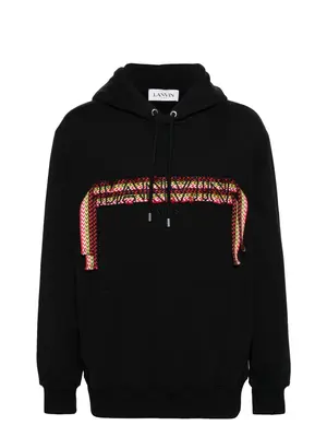 LANVIN Curb Cotton Hoodie - Black