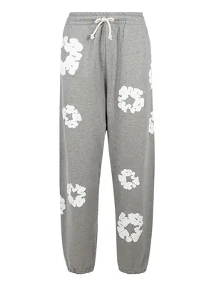 DENIM TEARS Drawstring Wreath Track Pants - Grey