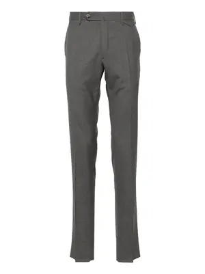 Incotex Pleated Virgin Wool Trousers - Grey