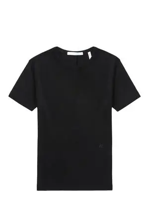 Helmut Lang Shrunken Ribbed-knit Top - Black