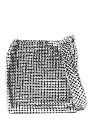 Rabanne Mini Pixel Shoulder Bag - Silver