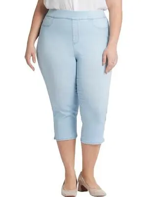 NYDJ Dakota Side Slit Capri Jeans - Oceanfront