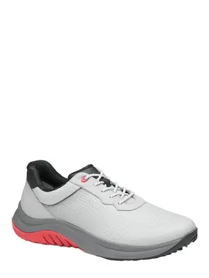 Johnston & Murphy Ht1-luxe Hybrid Golf Shoe - Light Gray Waterproof Full