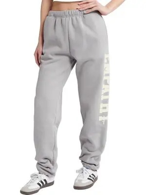 THE MAYFAIR GROUP Fleece Joggers - Slate Grey/yellow